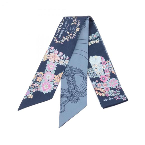 Hermes | Accessories | Hermes Twilly Brides De Gala En Fleurs Silk ...